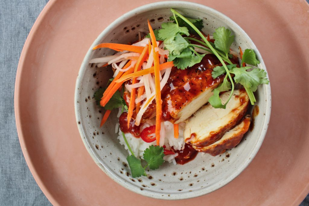 Honey Garlic-Glazed Shrimp and Broccoli | The Frayed Apron