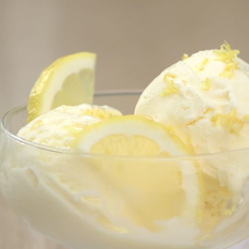 Luscious Lemon Custard Ice Cream | The Frayed Apron