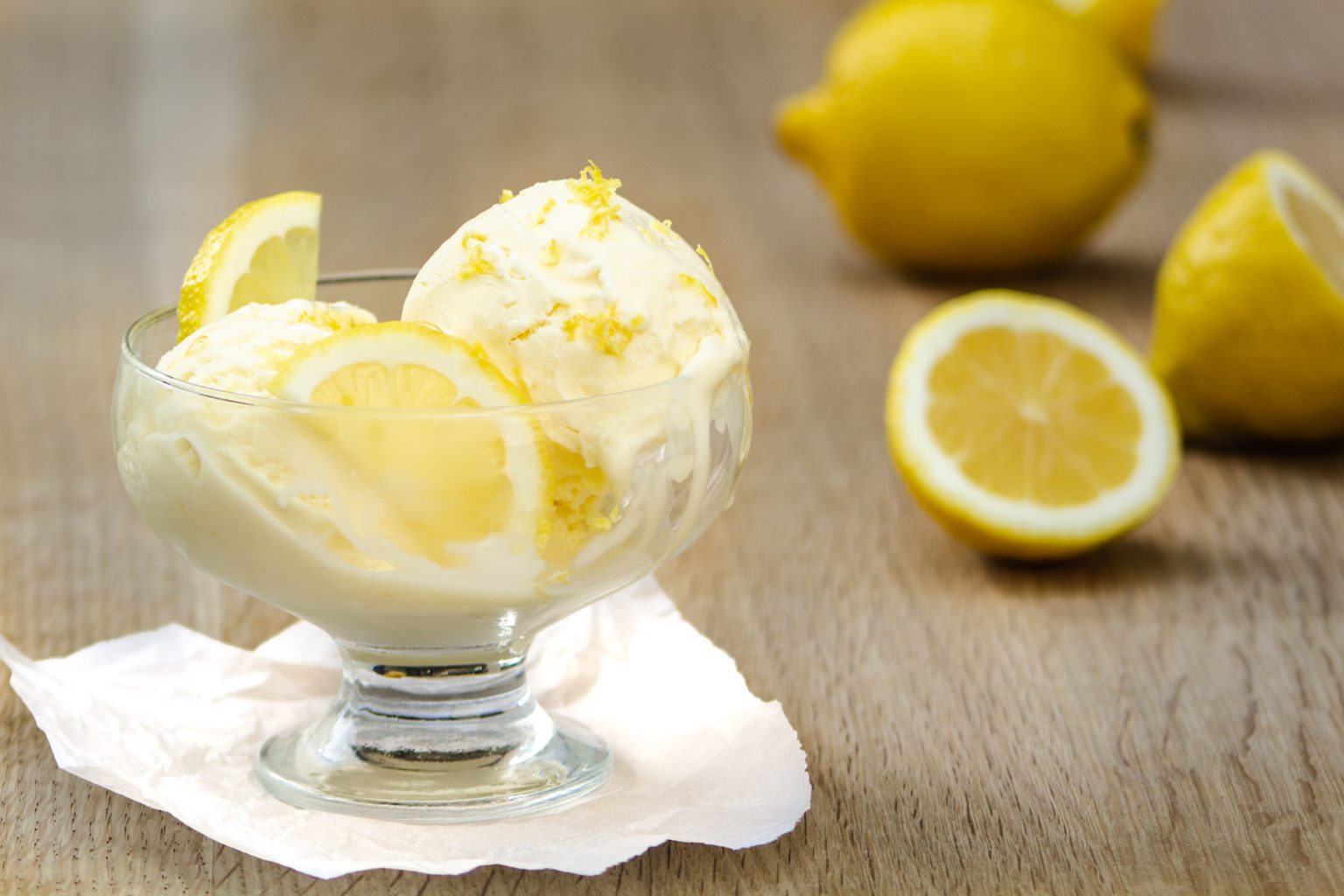 Luscious Lemon Custard Ice Cream | The Frayed Apron