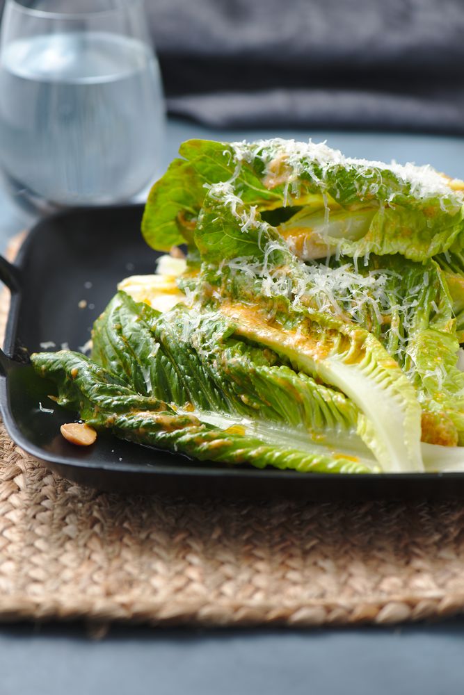 Rolled Smoky Caesar Salad | The Frayed Apron