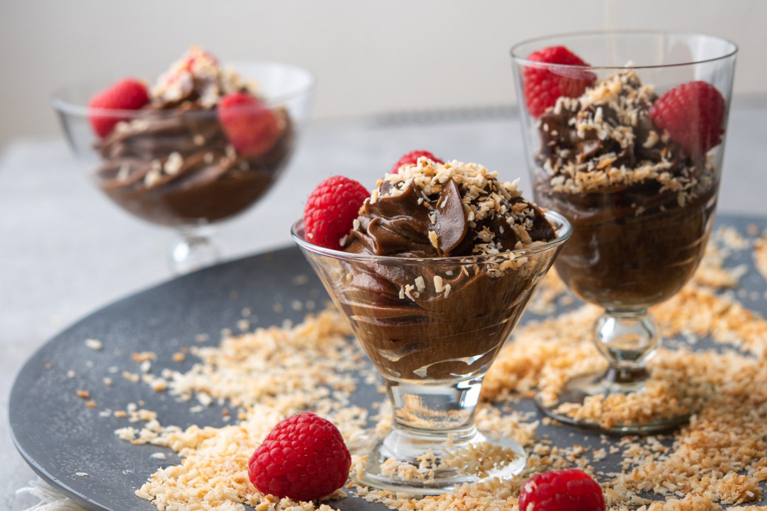 Creamy Carob Mousse (a no-cook, dairy free pudding) | The Frayed Apron