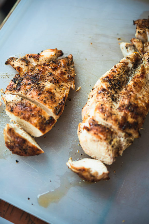Tuscan Kale Salad with Grilled Chicken | Paleo, GF | The Frayed Apron