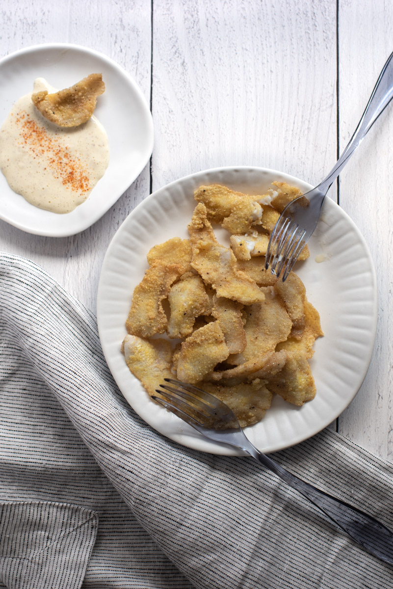 Pan-Fried Bluegill with Lemon Aioli | The Frayed Apron