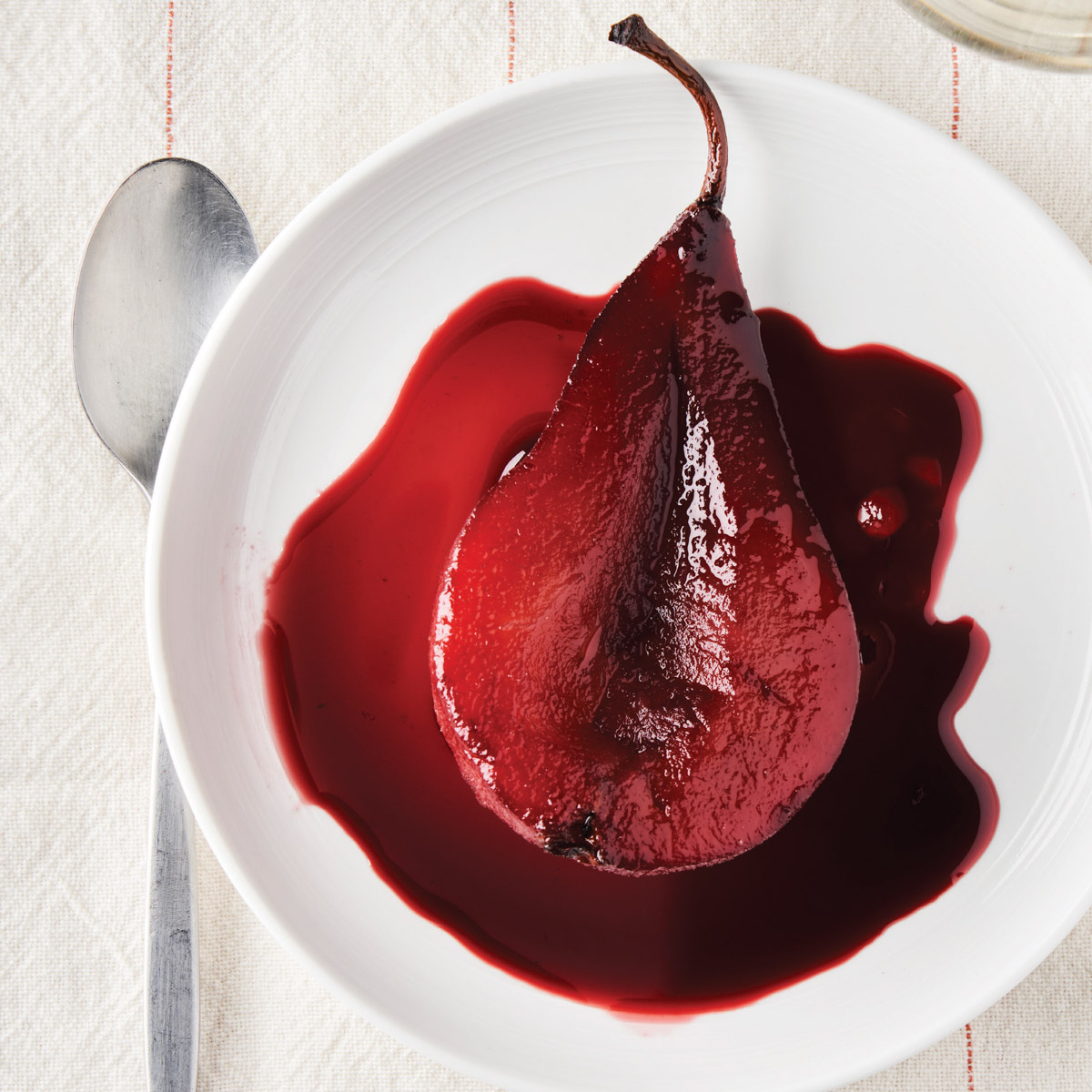 Red Wine-Poached Pears | The Frayed Apron