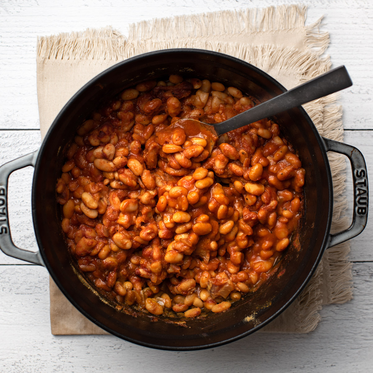Maple-Bacon Baked Beans Recipe | The Frayed Apron