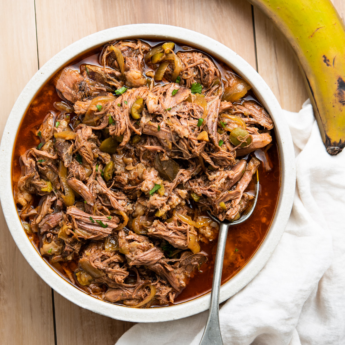 Cuban Ropa Vieja (Slow Cooker Shredded Beef) | The Frayed Apron