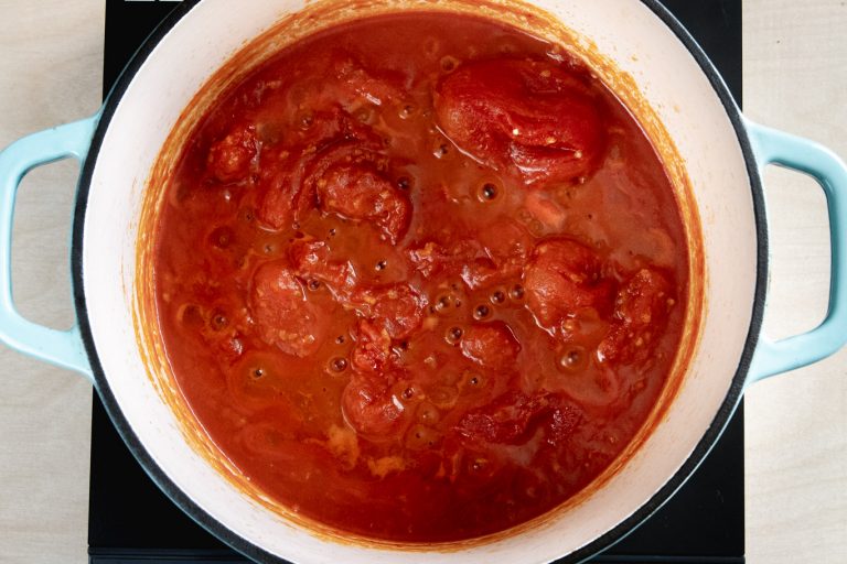 Bucatini with Butter Anchovy Tomato Sauce | The Frayed Apron