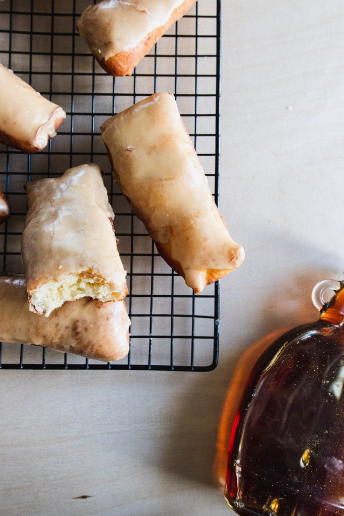 Long John Donuts with Maple Glaze | The Frayed Apron