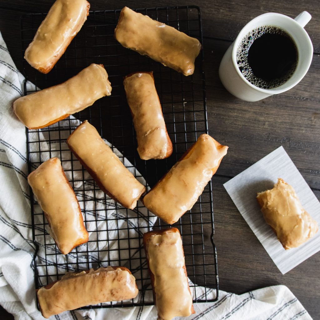 Long John Donuts with Maple Glaze | The Frayed Apron