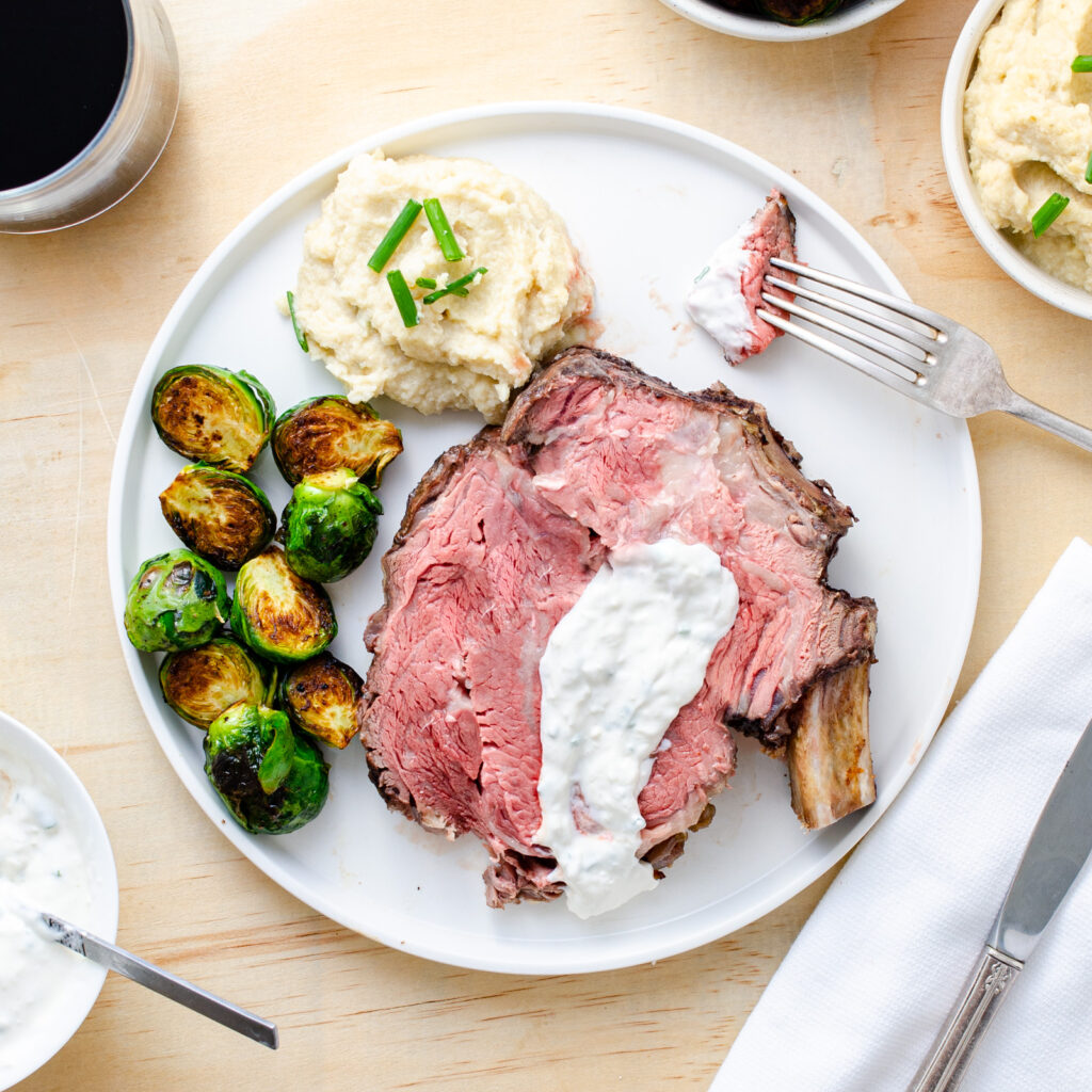 Reverse Sear Prime Rib Roast (Standing Rib Roast) | The Frayed Apron