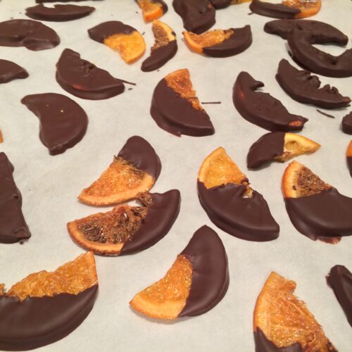 Candied Orange Slices Dipped in Chocolate | The Frayed Apron