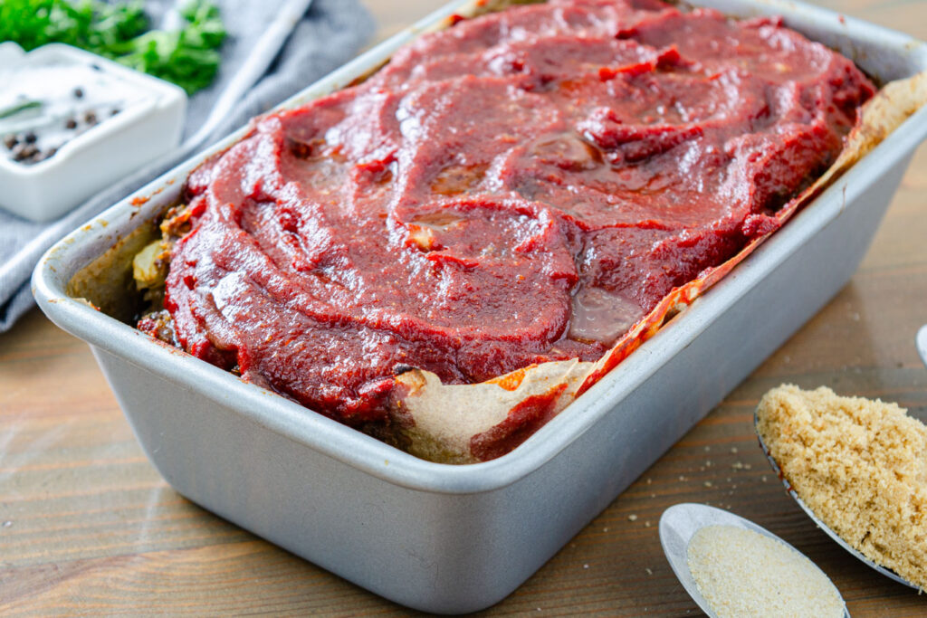 Unbelievably Juicy Meatloaf with Brown Sugar Tomato Glaze | The Frayed ...