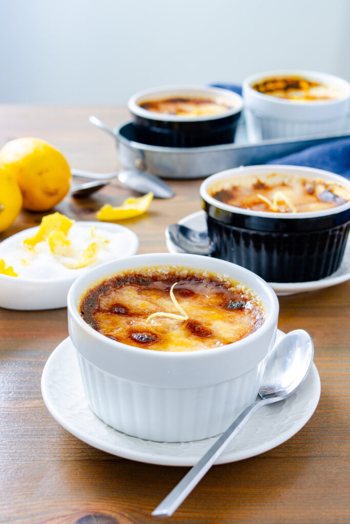 Vanilla Crème Brulee with Lemon Recipe | The Frayed Apron