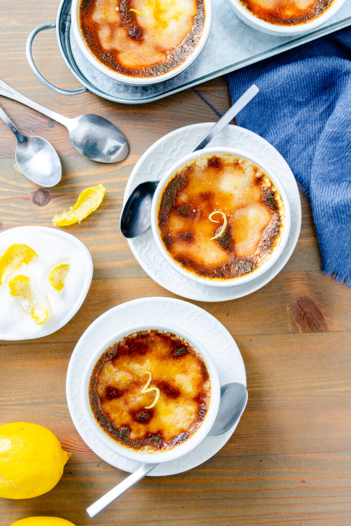 Vanilla Crème Brulee with Lemon Recipe | The Frayed Apron