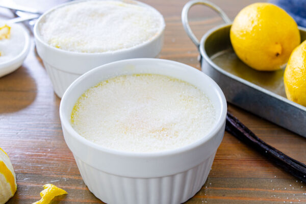 Vanilla Crème Brulee with Lemon Recipe | The Frayed Apron