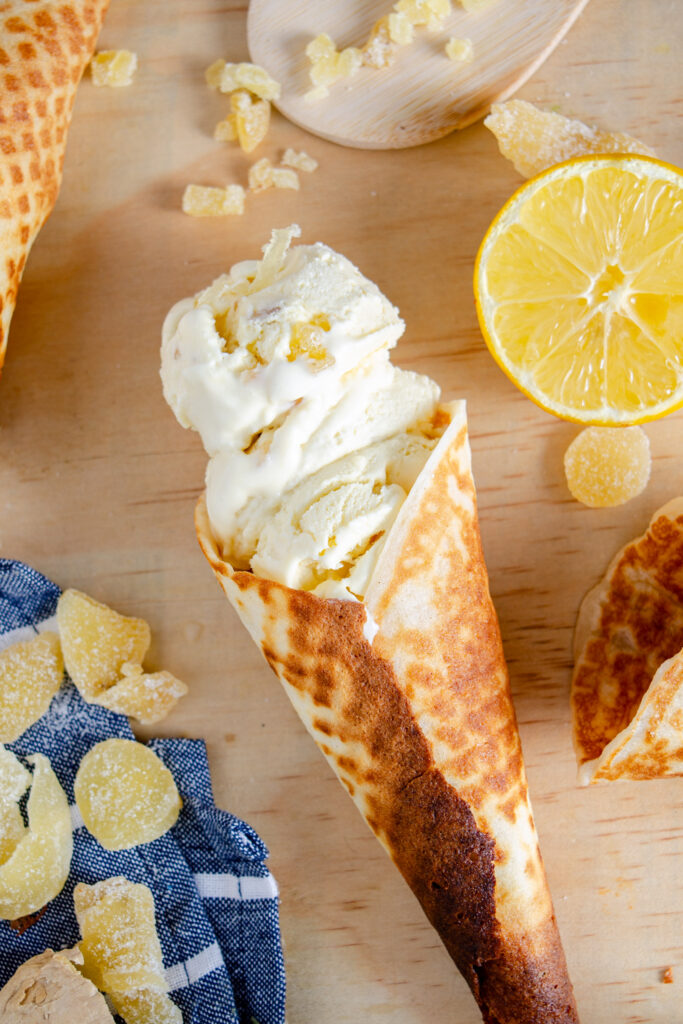 Fresh Ginger Ice Cream | The Frayed Apron