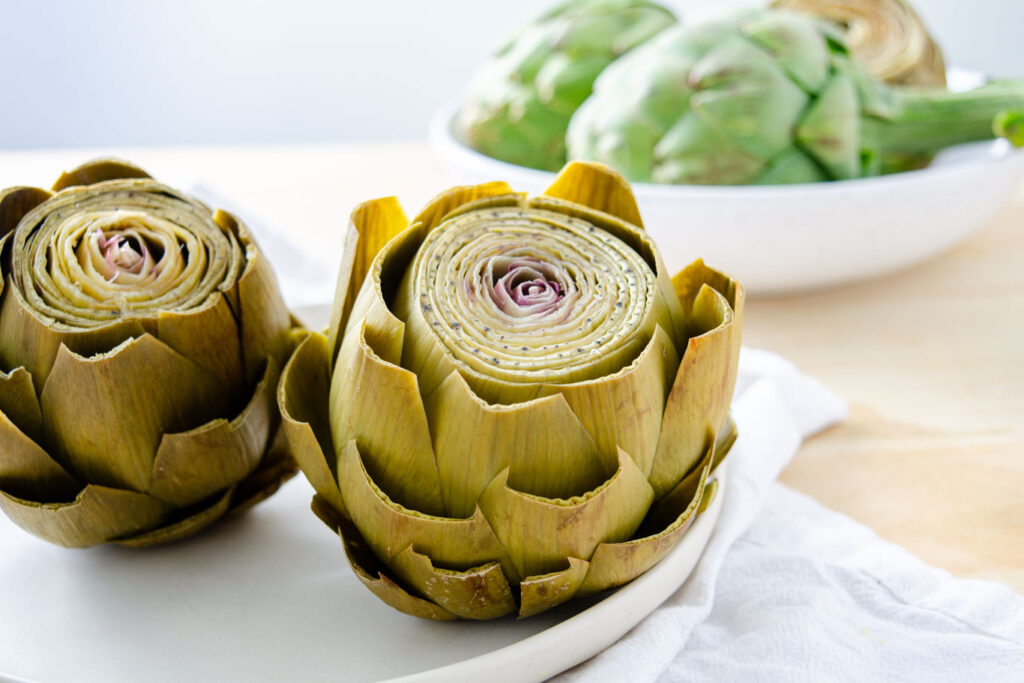 Stuffed Artichokes (Gluten-Free, Vegan) | The Frayed Apron